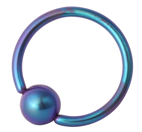 Teal Blue Tt-te Ball Closure Rings spessore 1,2mm lunghezza_diametro 8mm